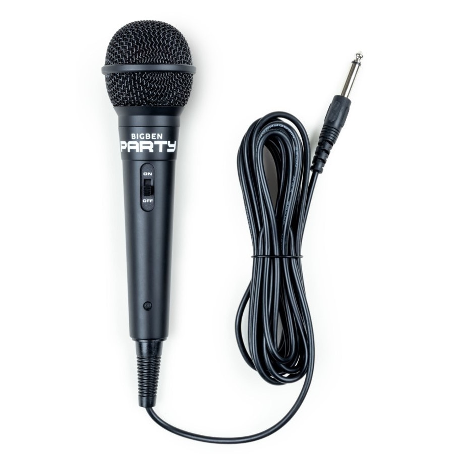 Microfon cu fir, BigBen, 4m, 3.1x2.9x9.8 cm, Negru - eMAG.ro