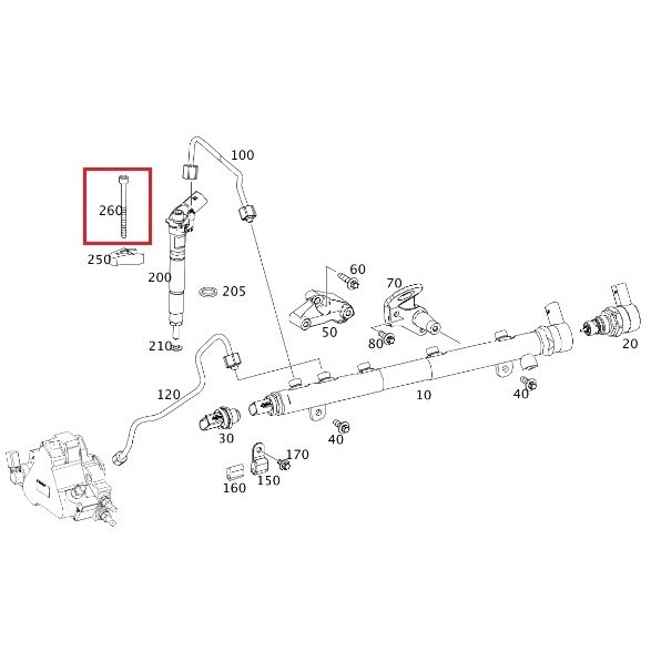 Surub de fixare injector, Mercedes-Benz W202/W203, Crom - eMAG.ro