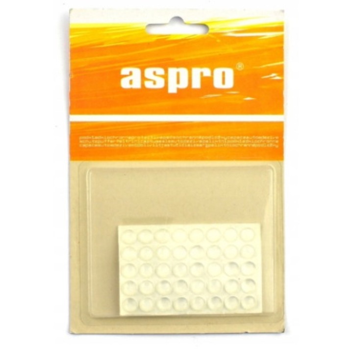 Set 40 tampoane protectie mobila, Aspro, Silicon, 9 mm, Transparent ...