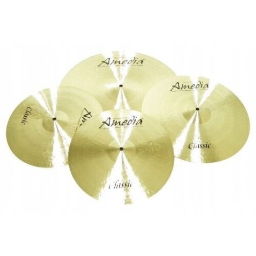 Set 4 bucati chimval toba, Amedia, 14"/16"20"/8", Auriu - eMAG.ro
