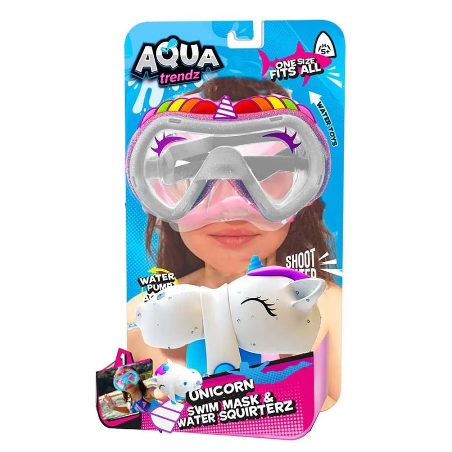 Masca de inot si arma de apa Aqua Trendz Unicorn - eMAG.ro