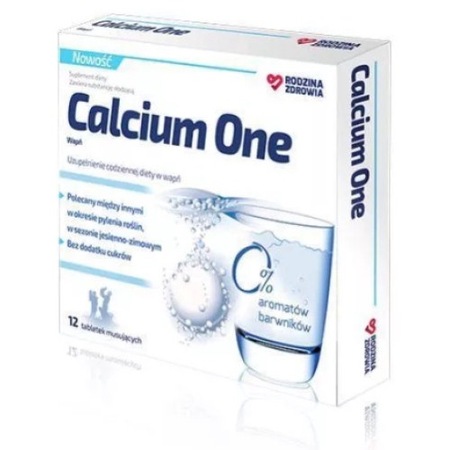 Supliment alimentar Calcium One, SILESIAN PHARMA, 12 tablete ...