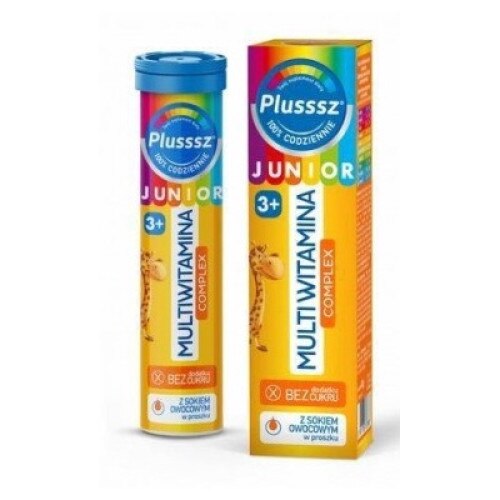 Comprimate efervescente Plusssz Junior Multivitamin Complex, 20 ...