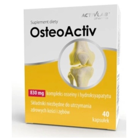 Étrend-kiegészítő, OsteoActiv, 40 kapszula - eMAG.hu