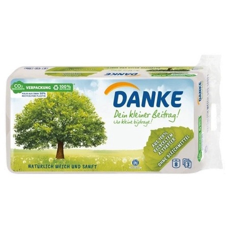 Hartie igienica, Danke, 8 role - eMAG.ro