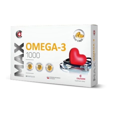 Supliment alimentar Max Omega-3 1000, Colfarm, 60 capsule - eMAG.ro