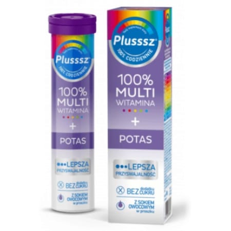 Supliment alimentar Multivitamine + Potasiu, Polski Lek, 20 comprimate ...