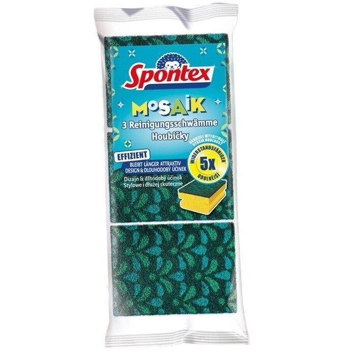 Set 3 bureti vase, Spontex, Galben/ Verde - eMAG.ro