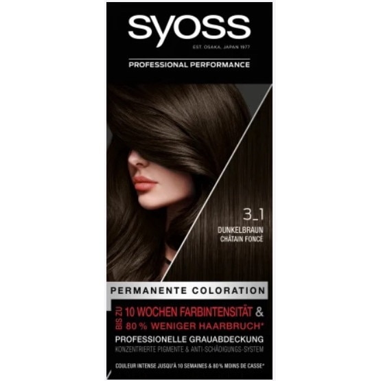 Vopsea de par 3-in-1, Syoss, 3-1 Maro inchis - eMAG.ro