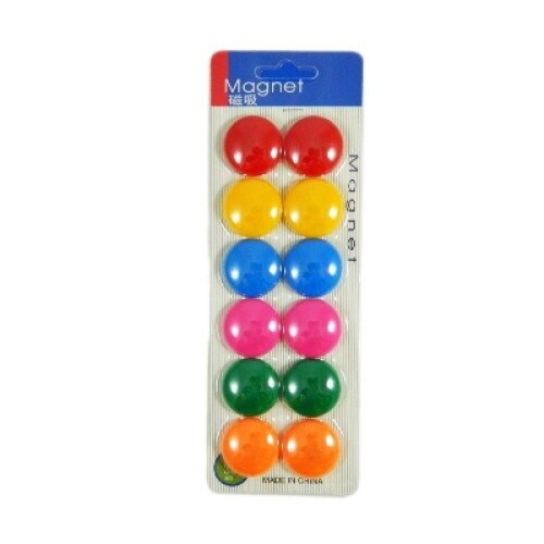 Set 12 magneti pentru tabla, Vistar, Multicolor - eMAG.ro
