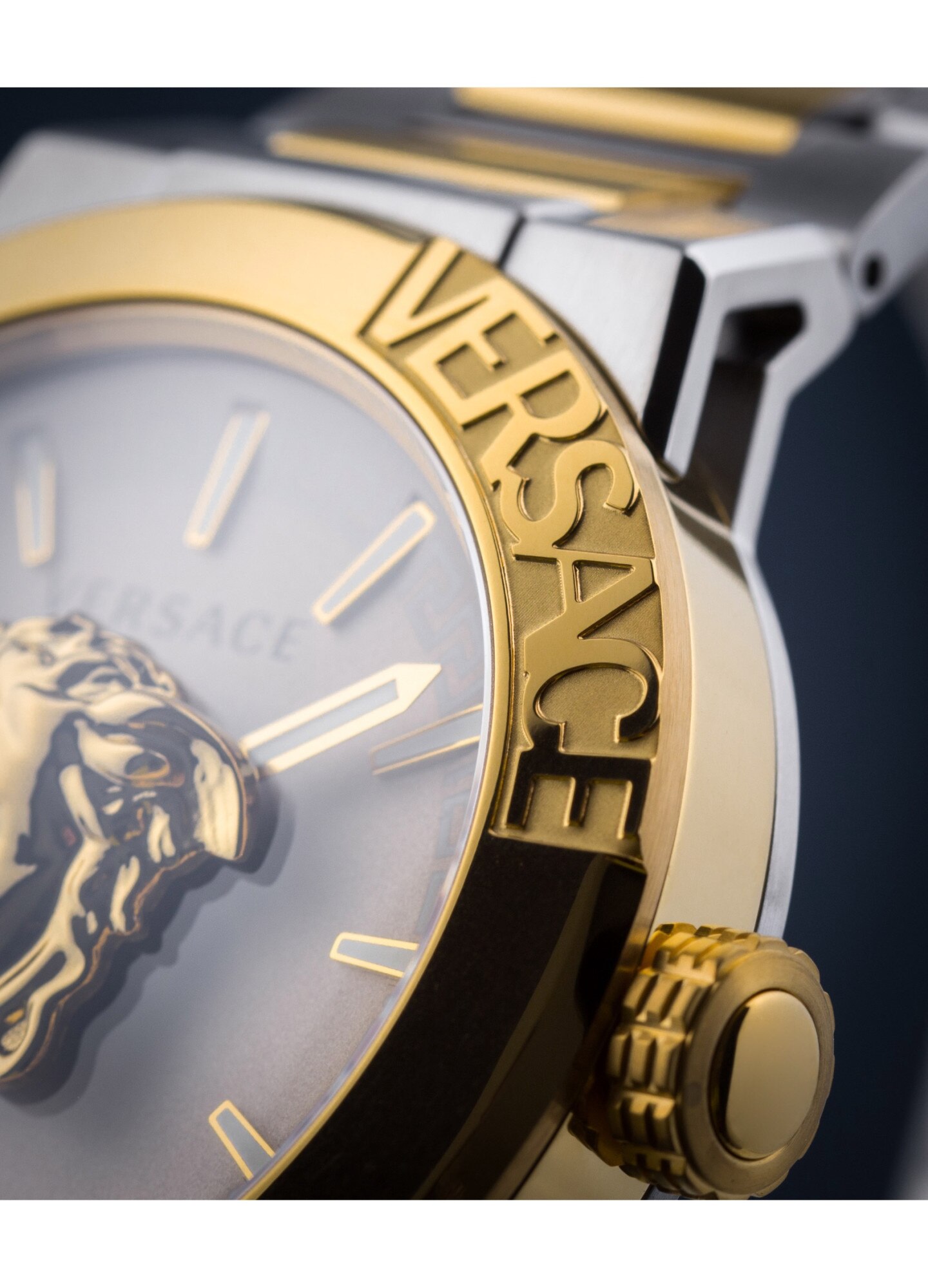 Ceas barbatesc, Versace, Otel/Inox, Auriu/Argintiu - eMAG.ro