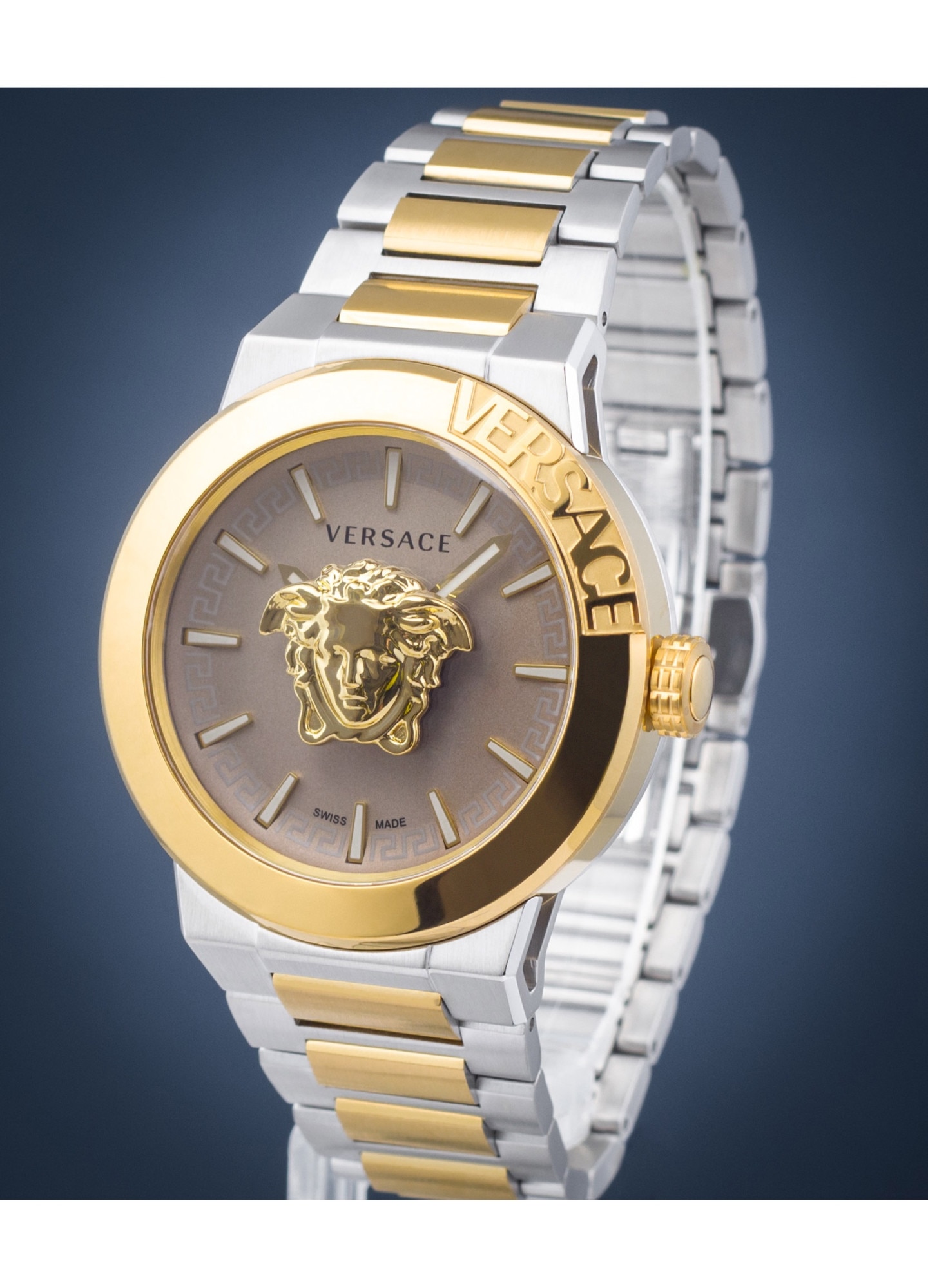 Ceas barbatesc, Versace, Otel/Inox, Auriu/Argintiu - eMAG.ro