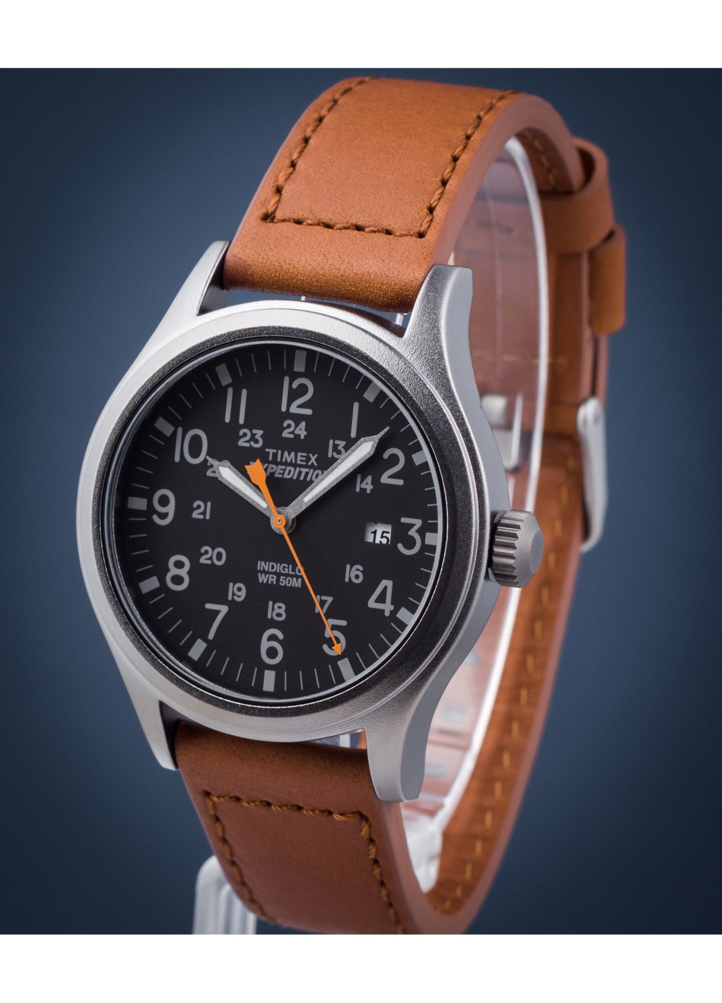 Ceas barbatesc, Timex, Metal/Piele naturala, Maro - eMAG.ro