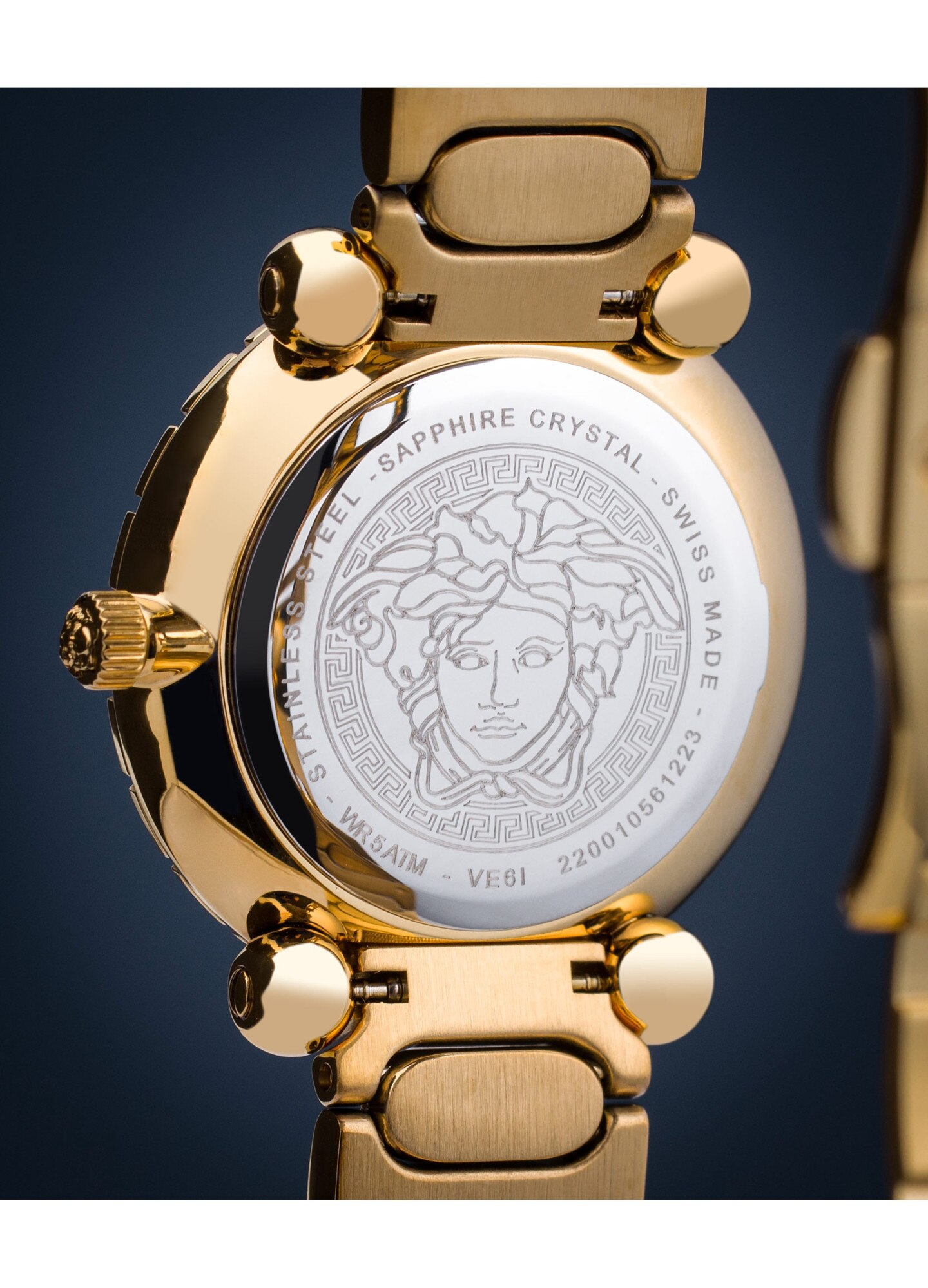 Дамски часовник, Versace, Неръждаема стомана, Злато - eMAG.bg