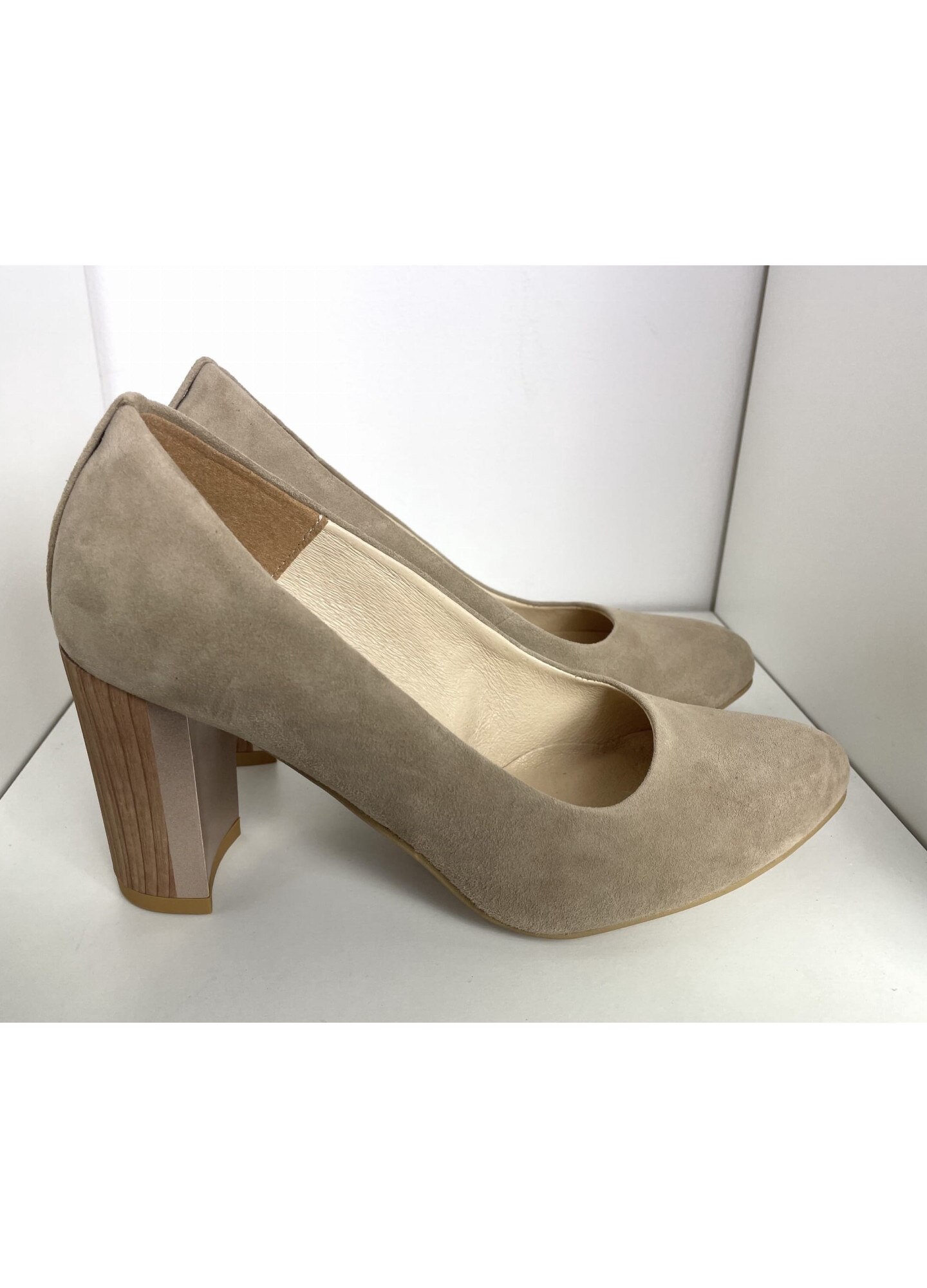 Pantofi dama, Higo, Piele, Bej, 36 EU - eMAG.ro