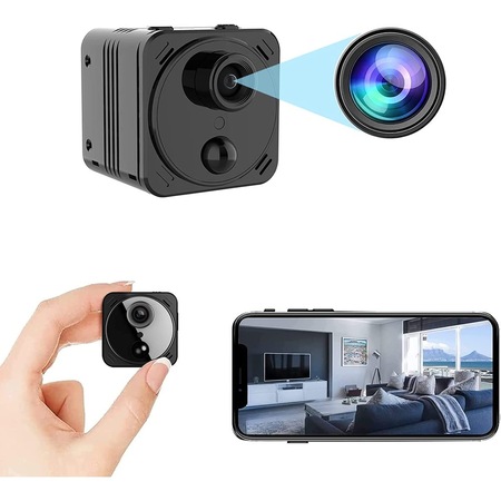 Mini camera spion ascunsa WiFi 4K fara fir, Longziming, Negru - eMAG.ro