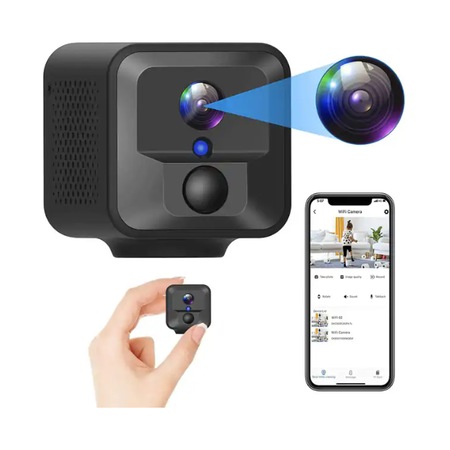 Camera ascunsa WiFi fara fir Full HD 1080P, Longziming, Negru - eMAG.ro