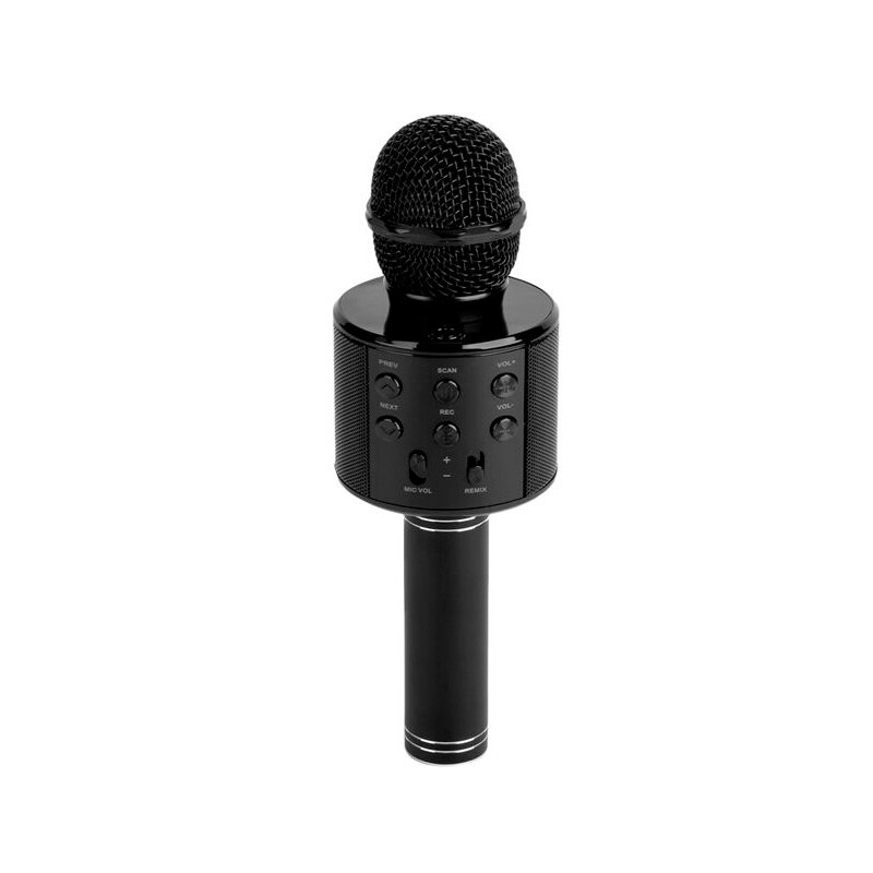 Microfon cu Bluetooth pentru Karaoke, cu butoane, ATU-083611 - eMAG.ro