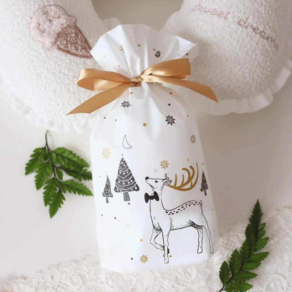 Set 50 pungi cadou, Plastic, Multicolor - eMAG.ro