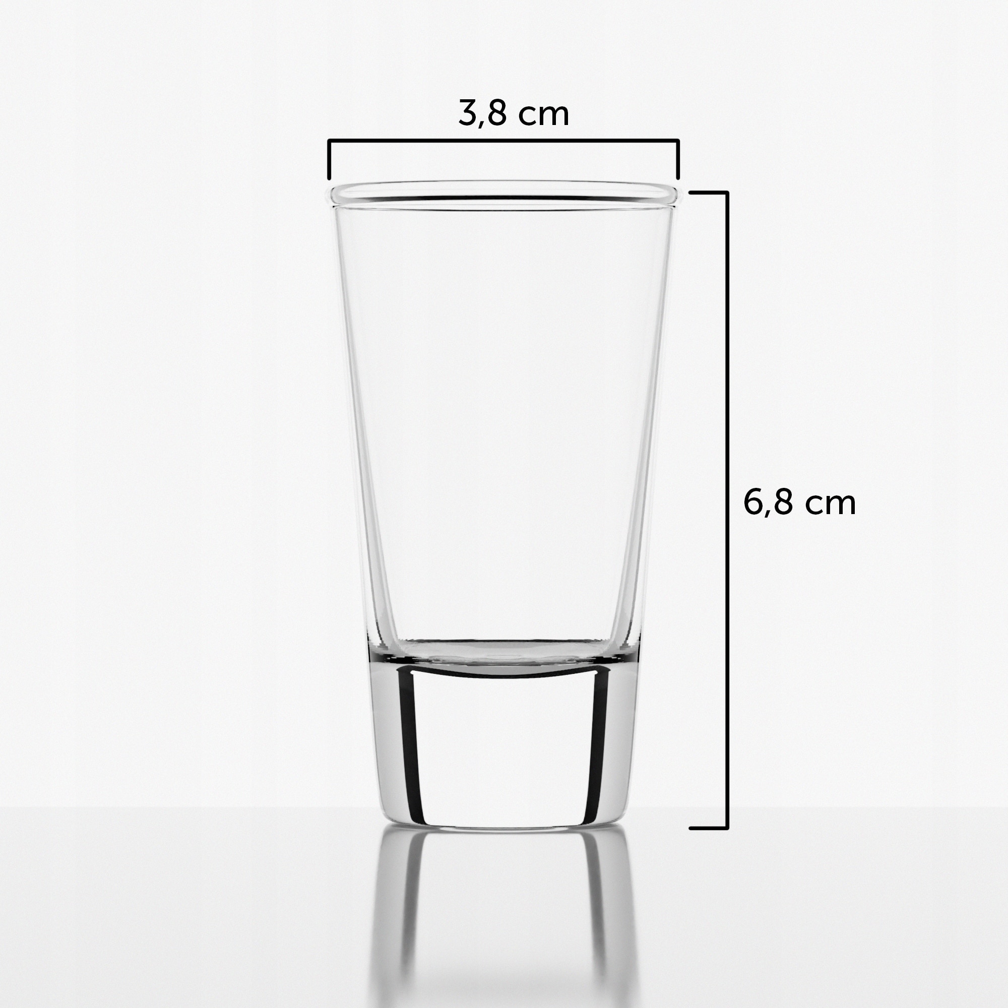 Set 6 pahare pentru Vodka Shots, Sticla, 28 ml - eMAG.ro