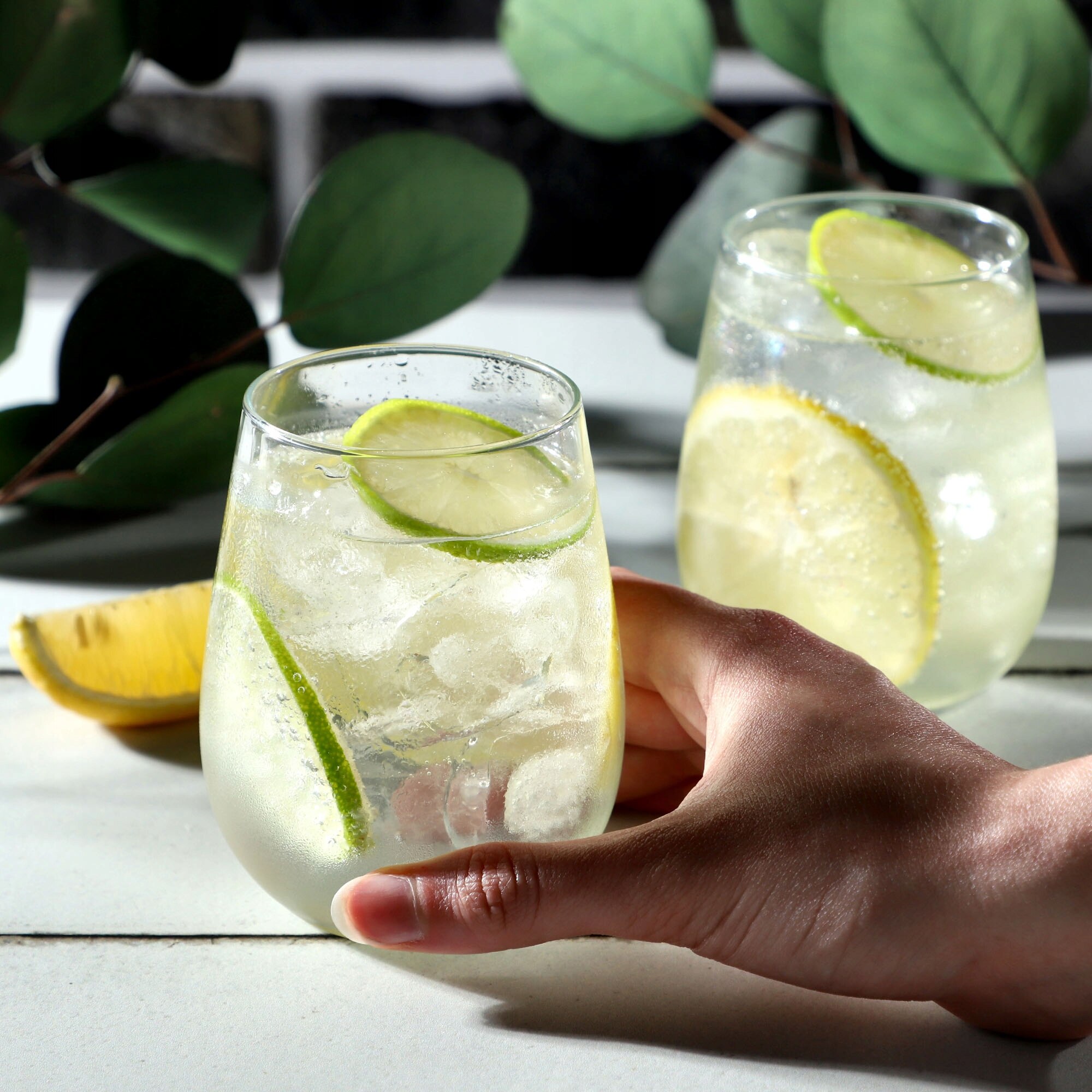 Set 6 pahare pentru suc, Kadax, 360 ml, Sticla, Transparent - eMAG.ro