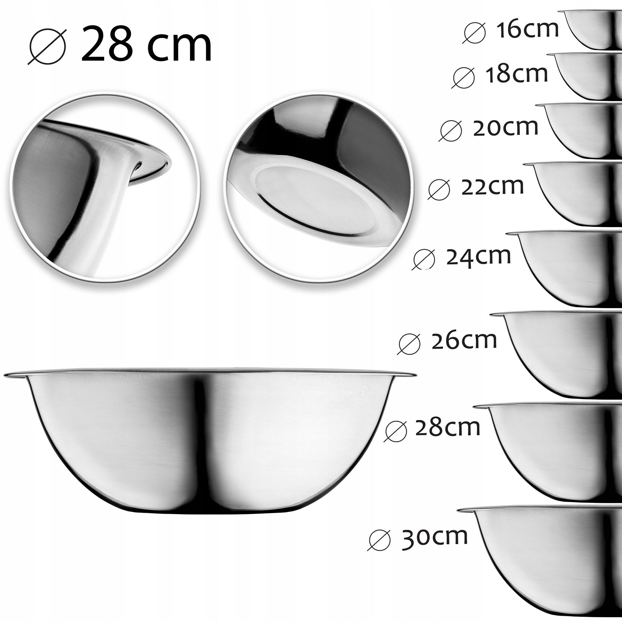 Set 2 boluri, Kadax, Inox, 11 x 28 x 9.5 cm, Argintiu - eMAG.ro