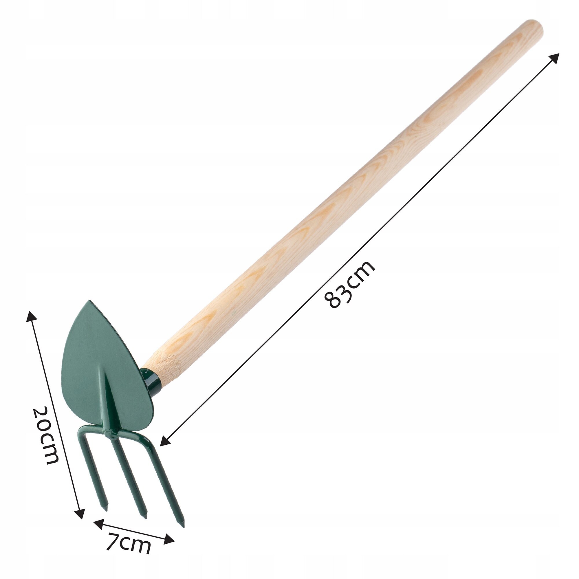 Sapa de gradina cu furca, Kadax, 83 cm, Verde/Bej - eMAG.ro