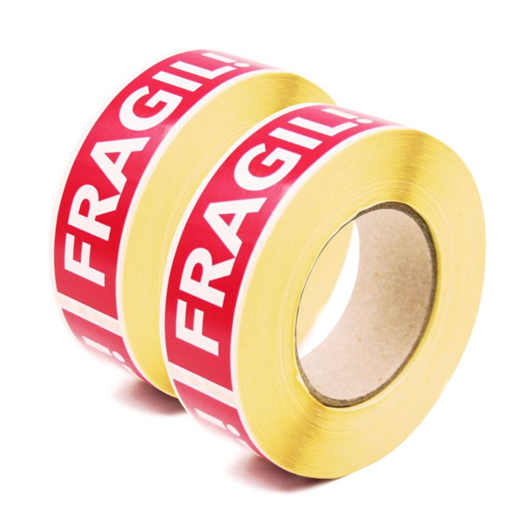 Set 2 role Etichete FRAGIL, dimensiune mare 152x40 mm, autoadezive, 500 ...