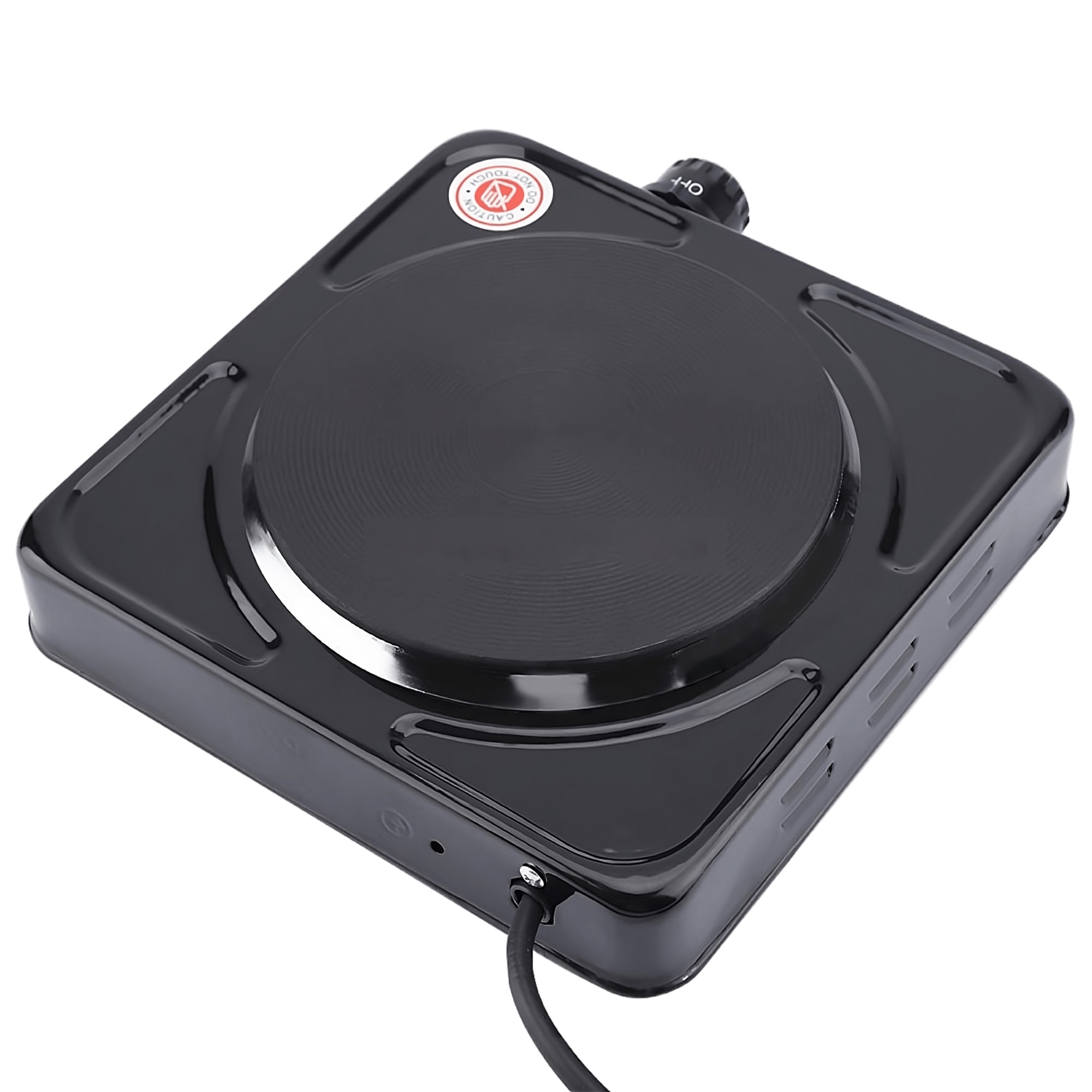 Plita Electrica Portabila, 1000W, 1 Arzator, 5 Trepte de Reglare a Temperaturii, Negru - eMAG.ro