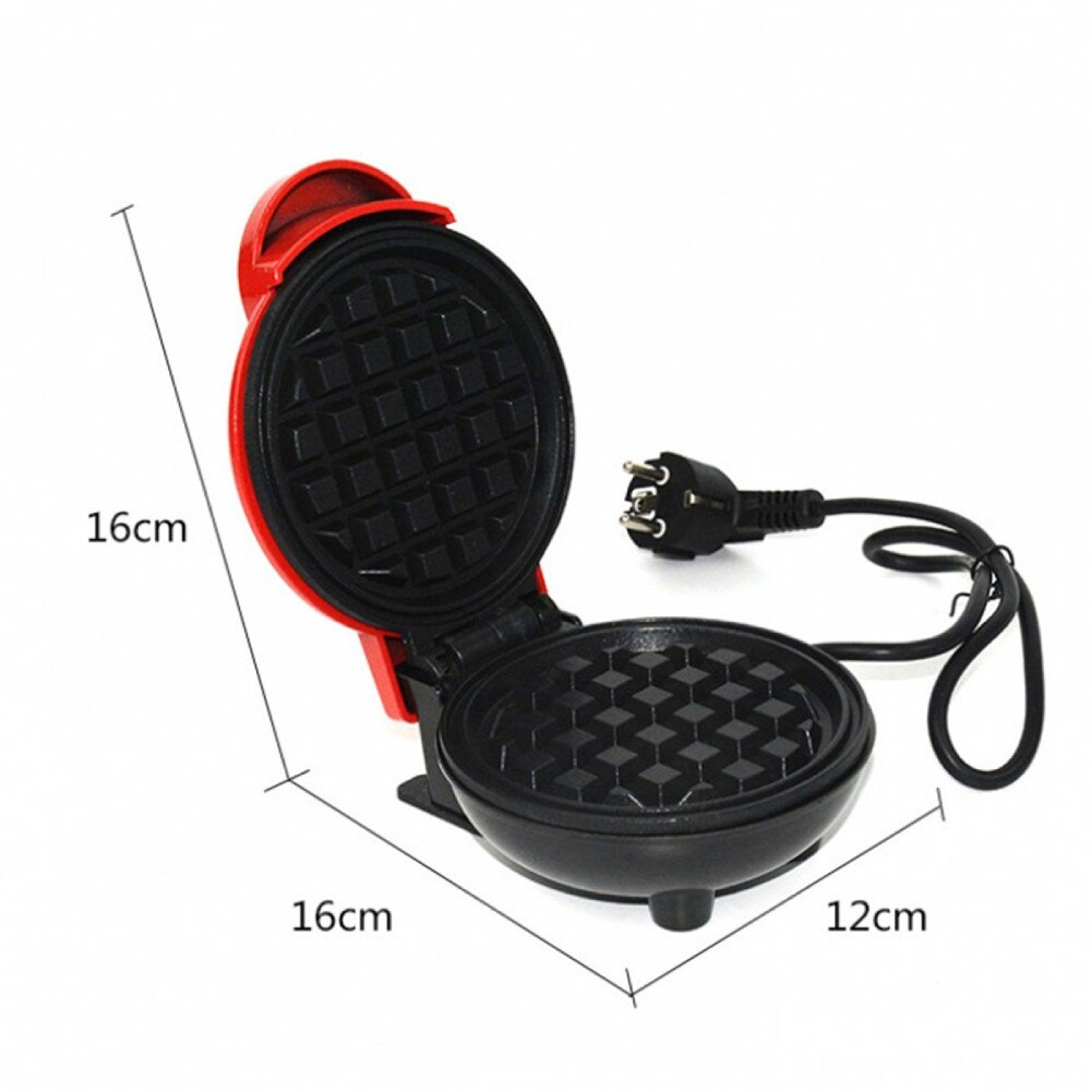 Mini aparat electric pentru Waffe, 350 W, rosu - eMAG.ro