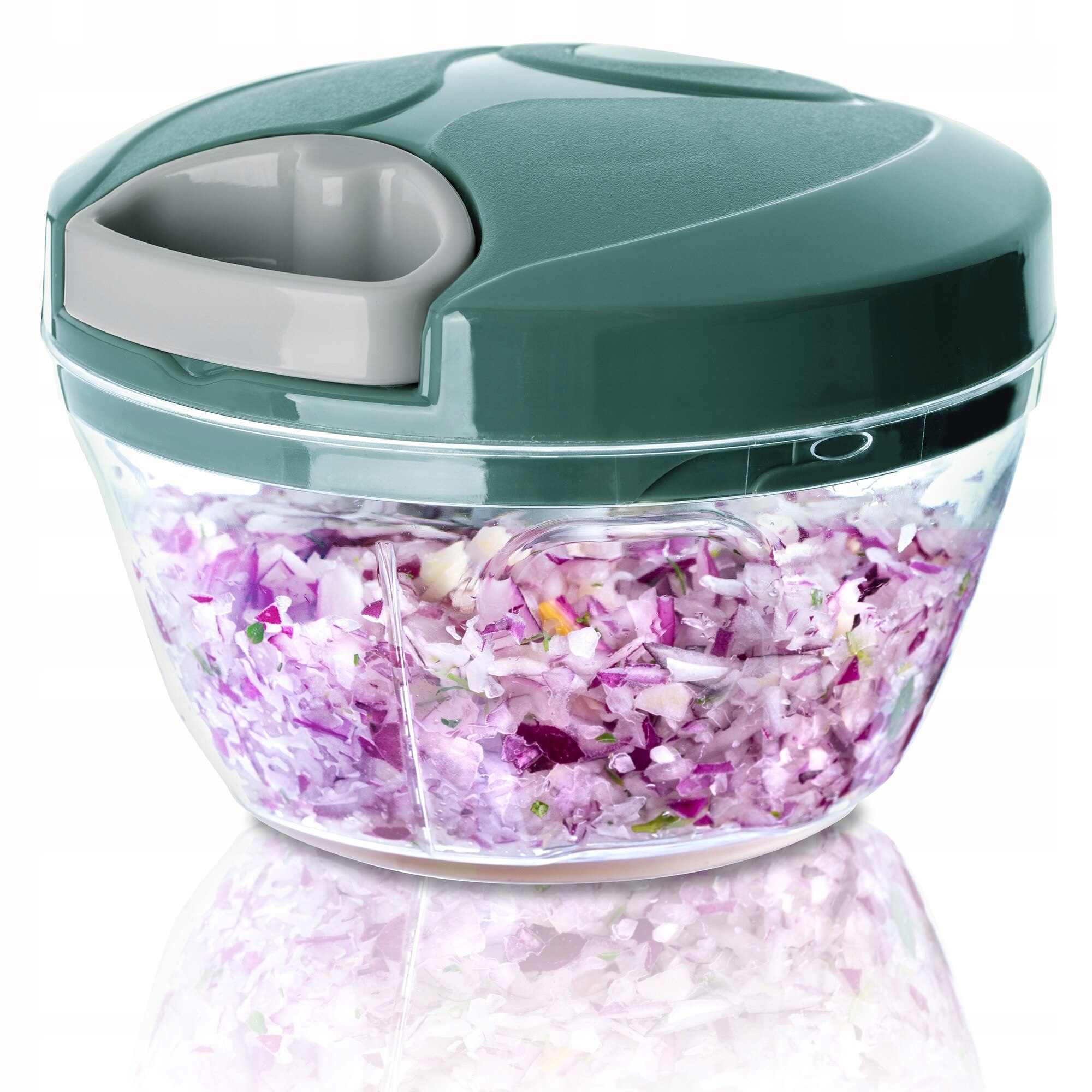 Tocator legume, KADAX, Plastic, Transparent/Verde - eMAG.ro