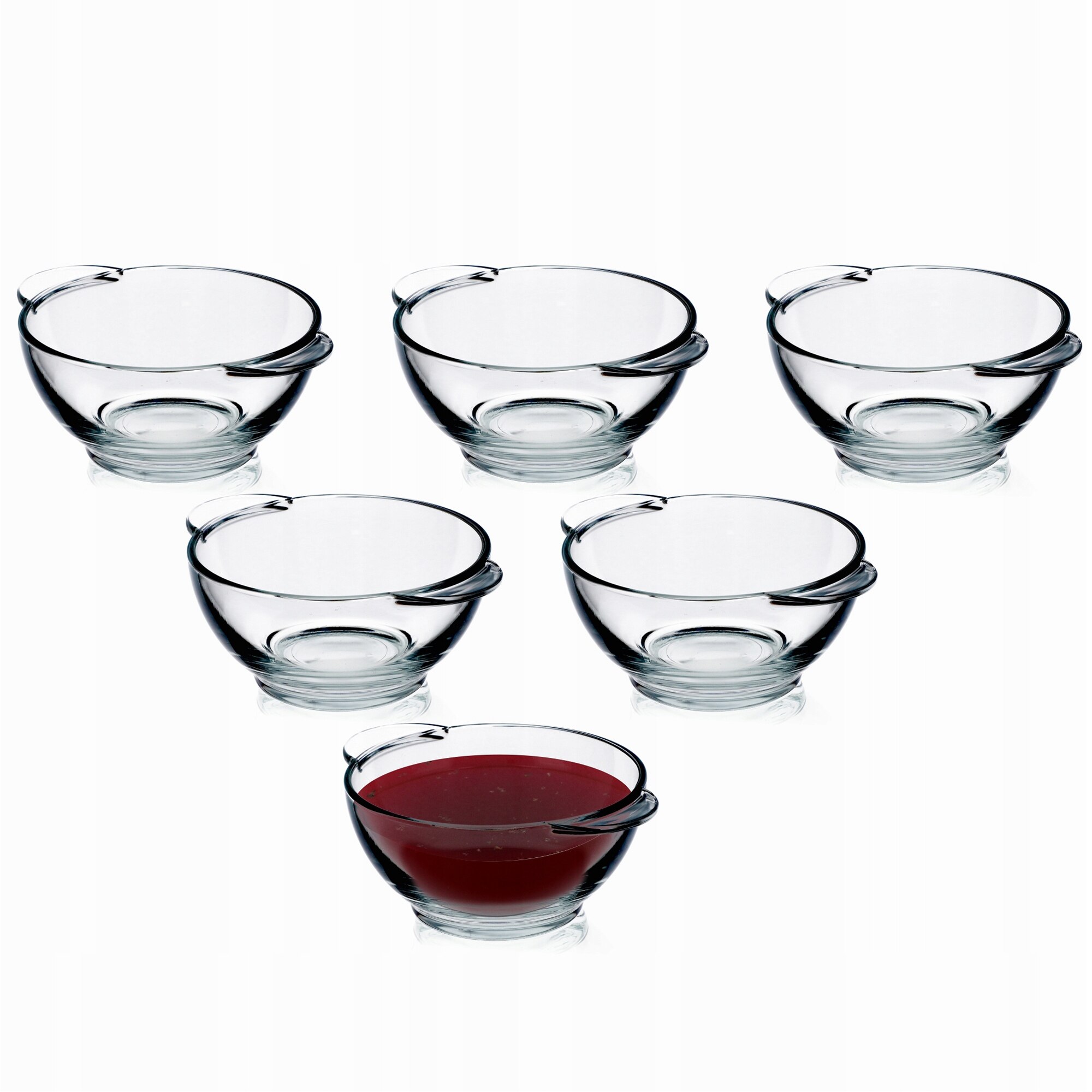 Set 6 boluri pentru supa, Kadax, Sticla, 6 x 400 ml, Transparent - eMAG.ro
