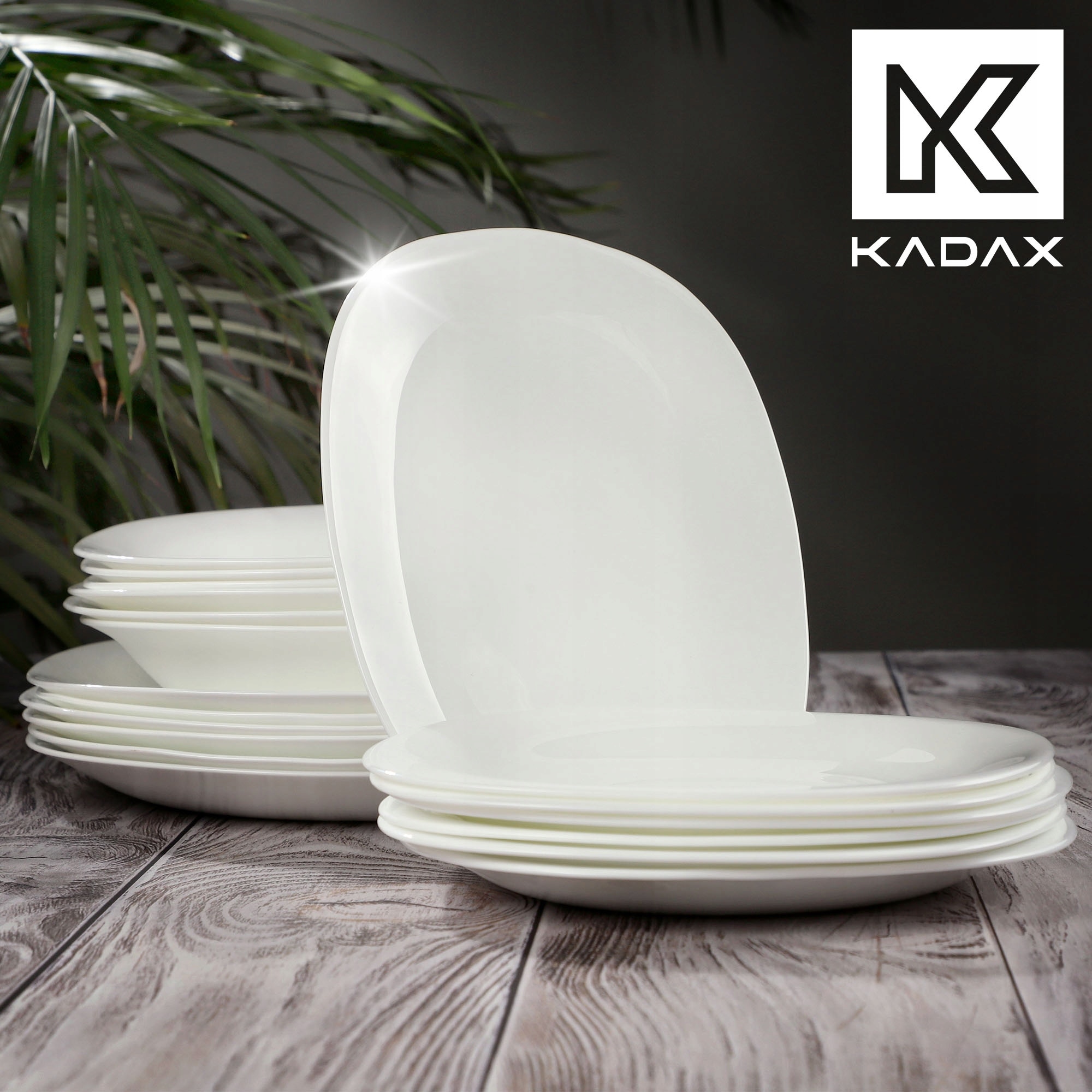 Set 6 Farfurii, Kadax, 28cm, Alb - eMAG.ro