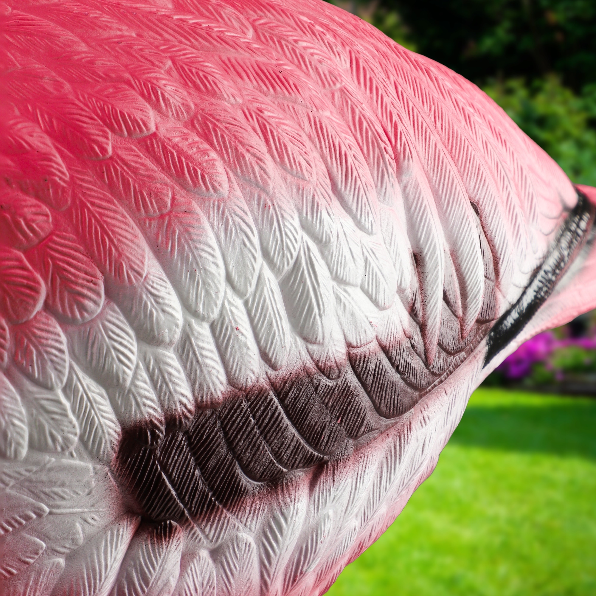 Figurina gradina flamingo, KADAX, Plastic, 80cm, Alb/Roz - eMAG.ro