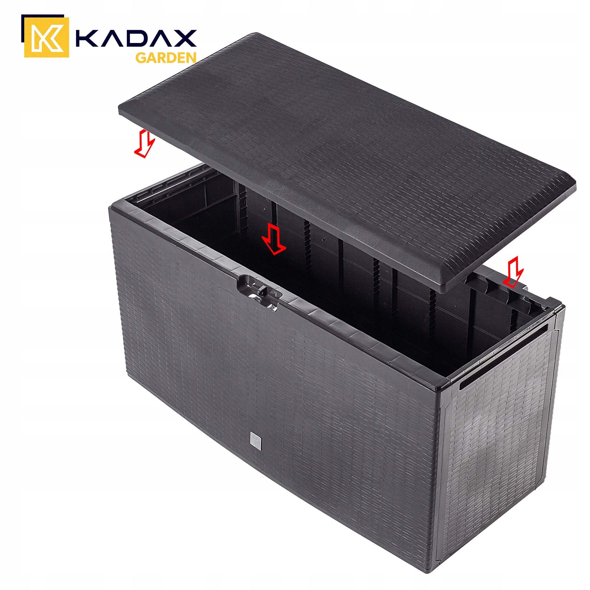 Lada depozitare, KADAX, PVC, 290 l, Negru - eMAG.ro