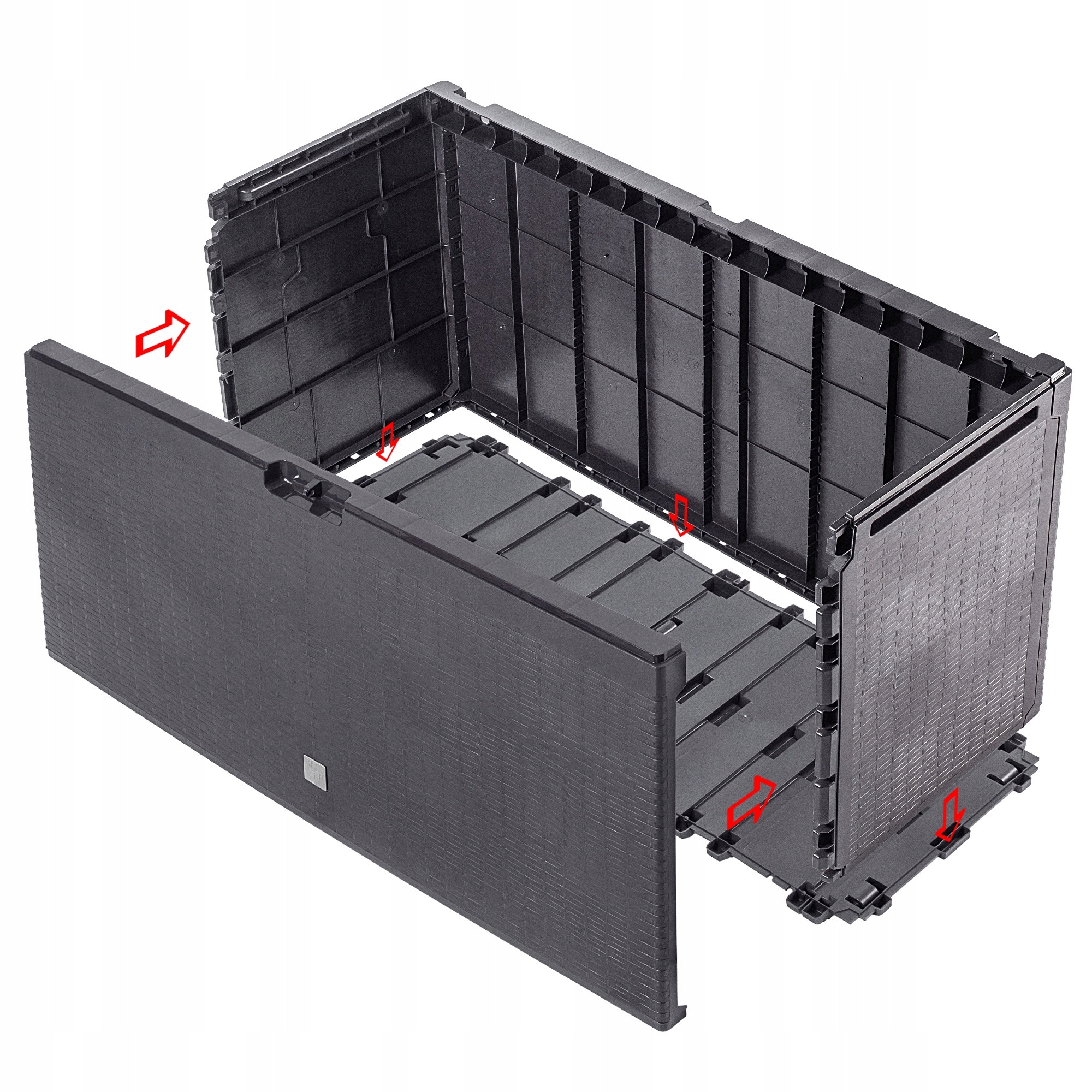 Lada depozitare, KADAX, PVC, 290 l, Negru - eMAG.ro