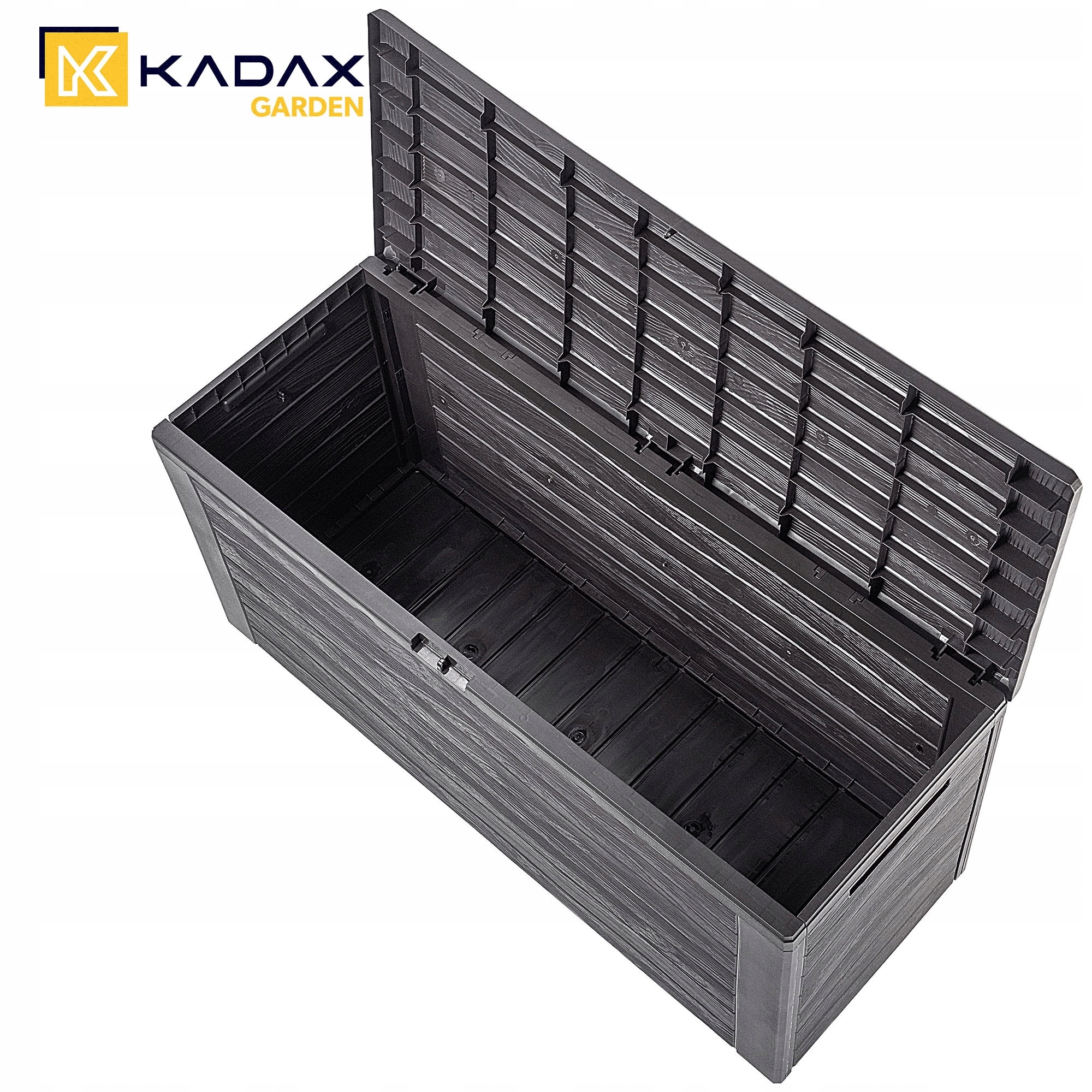 Lada de depozitare, KADAX, Plastic, 116x44x55cm, 280L, Maro - eMAG.ro