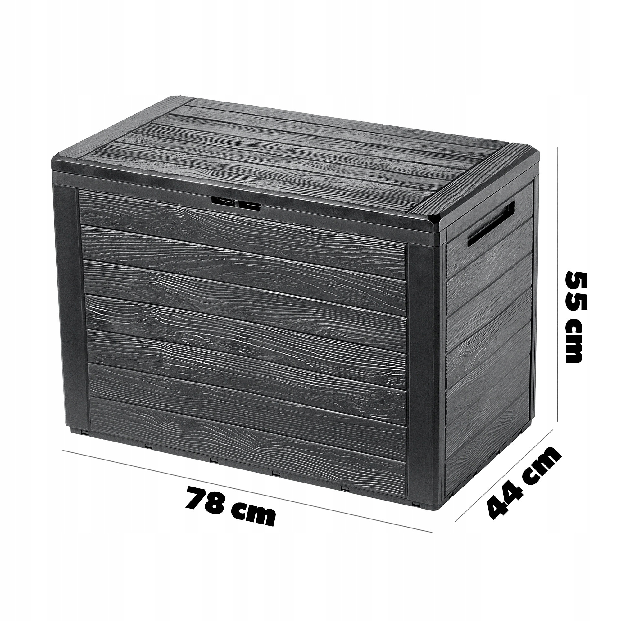Lada depozitare KADAX, Plastic, 190 l, Negru - eMAG.ro
