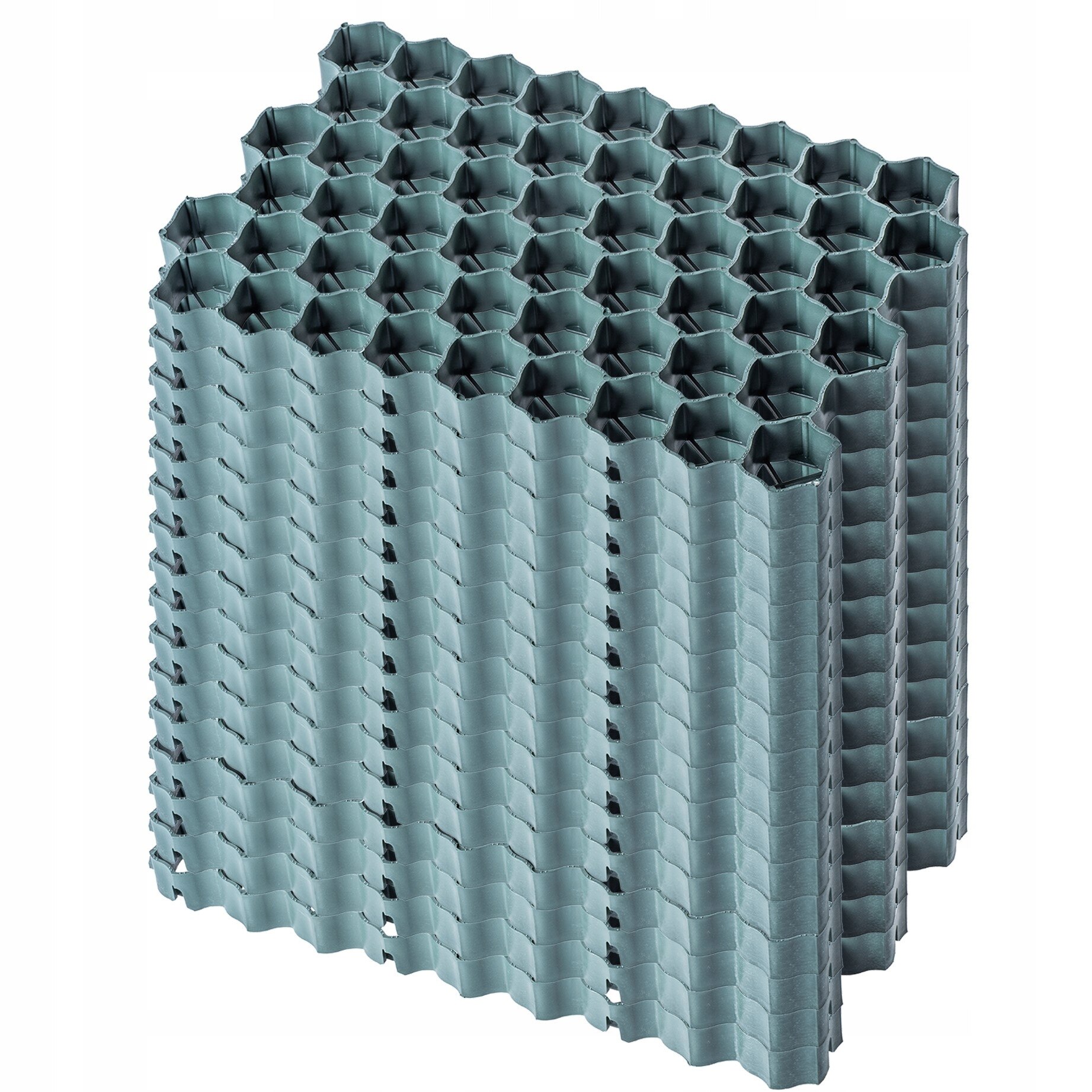 Set 16 grilaje pentru gazon, Kadax, Polietilena, 60x40x4 cm, Albastru ...