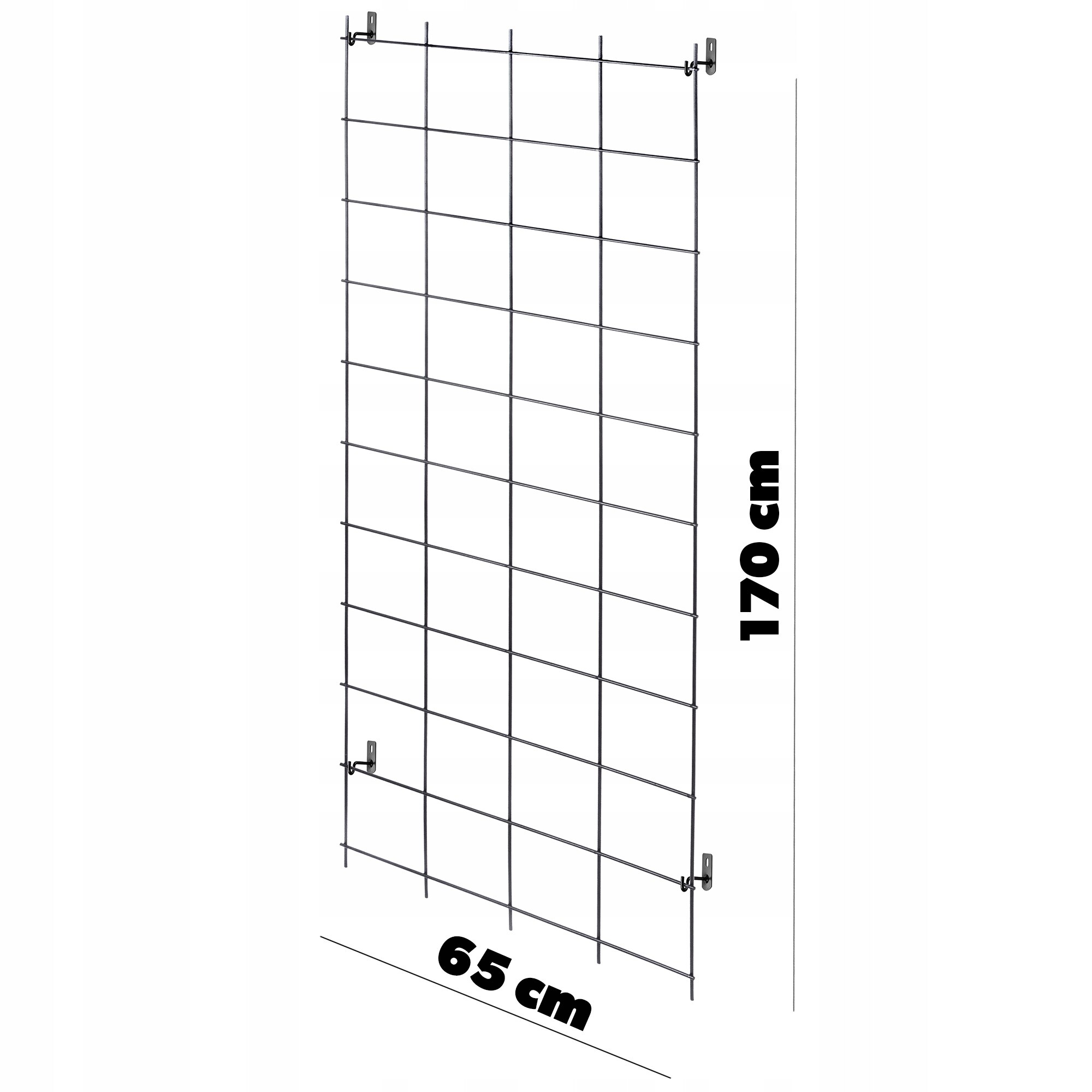 Spalier gradina, Kadax, Otel, 65x170 cm, Negru - eMAG.ro