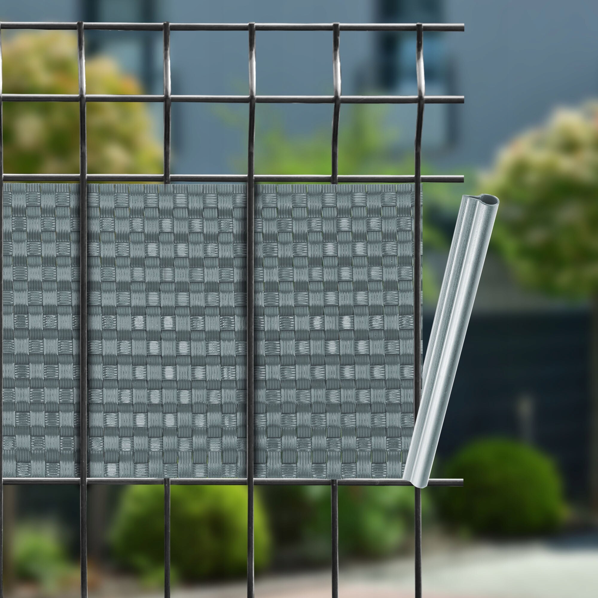 Cleme pentru panouri de gard, Plastic, Gri, 2 buc - eMAG.ro