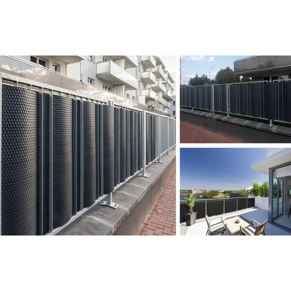 Plasa pentru balcon/gard, Tehnoratan, 1x5 m, Gri grafit - eMAG.ro