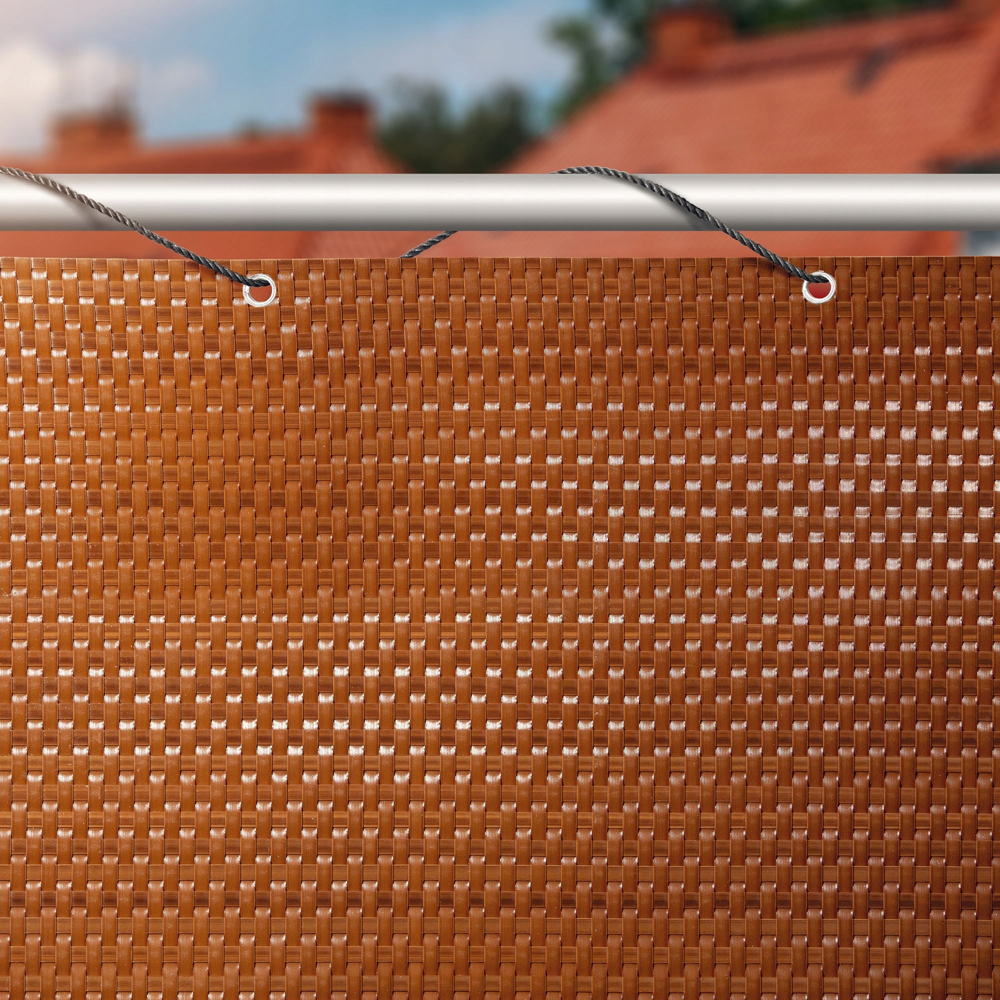 Plasa pentru balcon/gard, Tehnoratan, 0.9x3 m, Maro - eMAG.ro