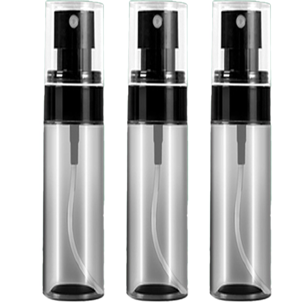 Set 3 recipiente cosmetice Cozevdnt, 120ml, Negru/Transparent - eMAG.ro