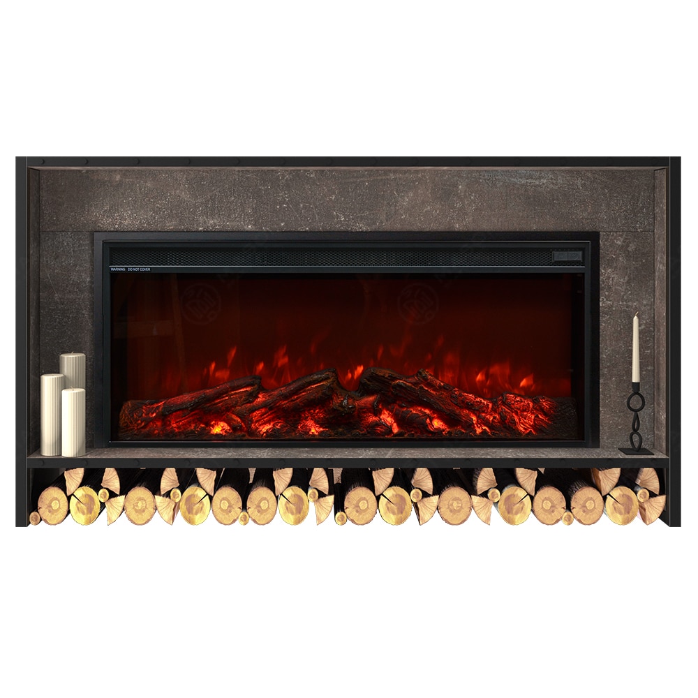 Eлектрическа камина MASOMI, Loft 35 & Tasmania-35' 1600 W, Тъмно ателие, 118*65*30 cm - eMAG.bg