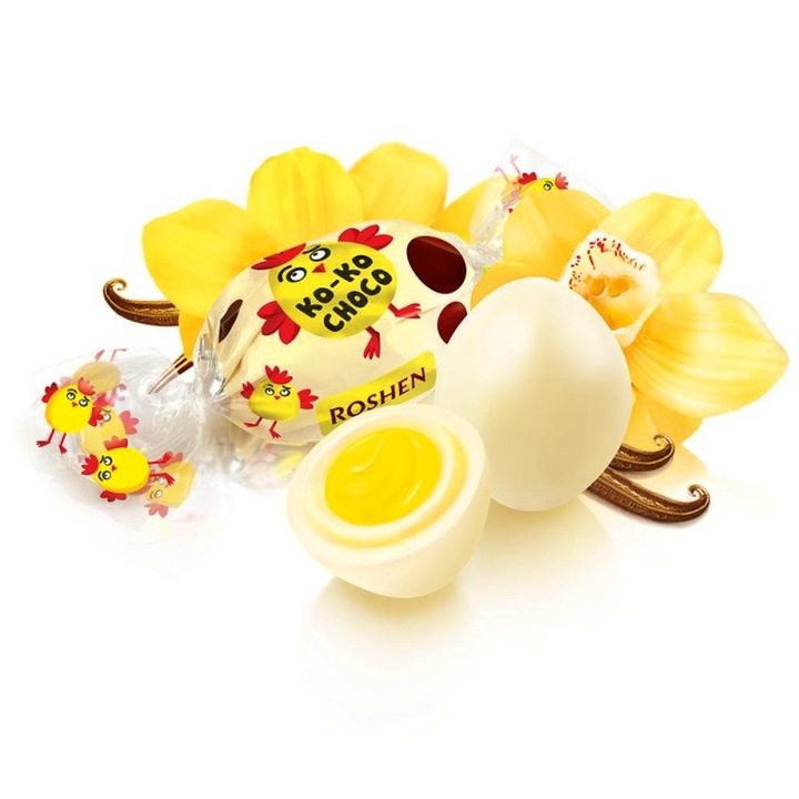 Bomboane de ciocolata alba Ko-ko Choco White Roshen, 1 kg - eMAG.ro