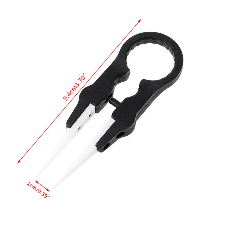 Penseta multifunctionala, Sunmostar, Plastic/Ceramica, 9.4cm, Negru ...