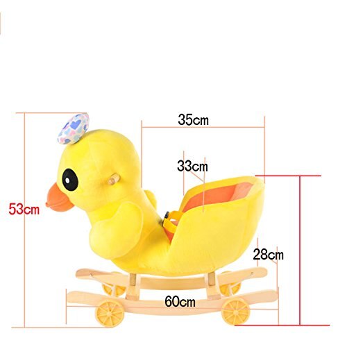 Balansoar din plus cu roti Ratusca galbena - Krista® - eMAG.ro