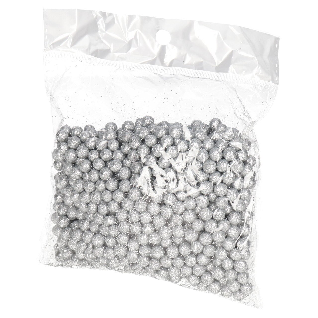 Set bile decorative, Polistiren, 0.7 mm, 30 g, Argintiu - eMAG.ro