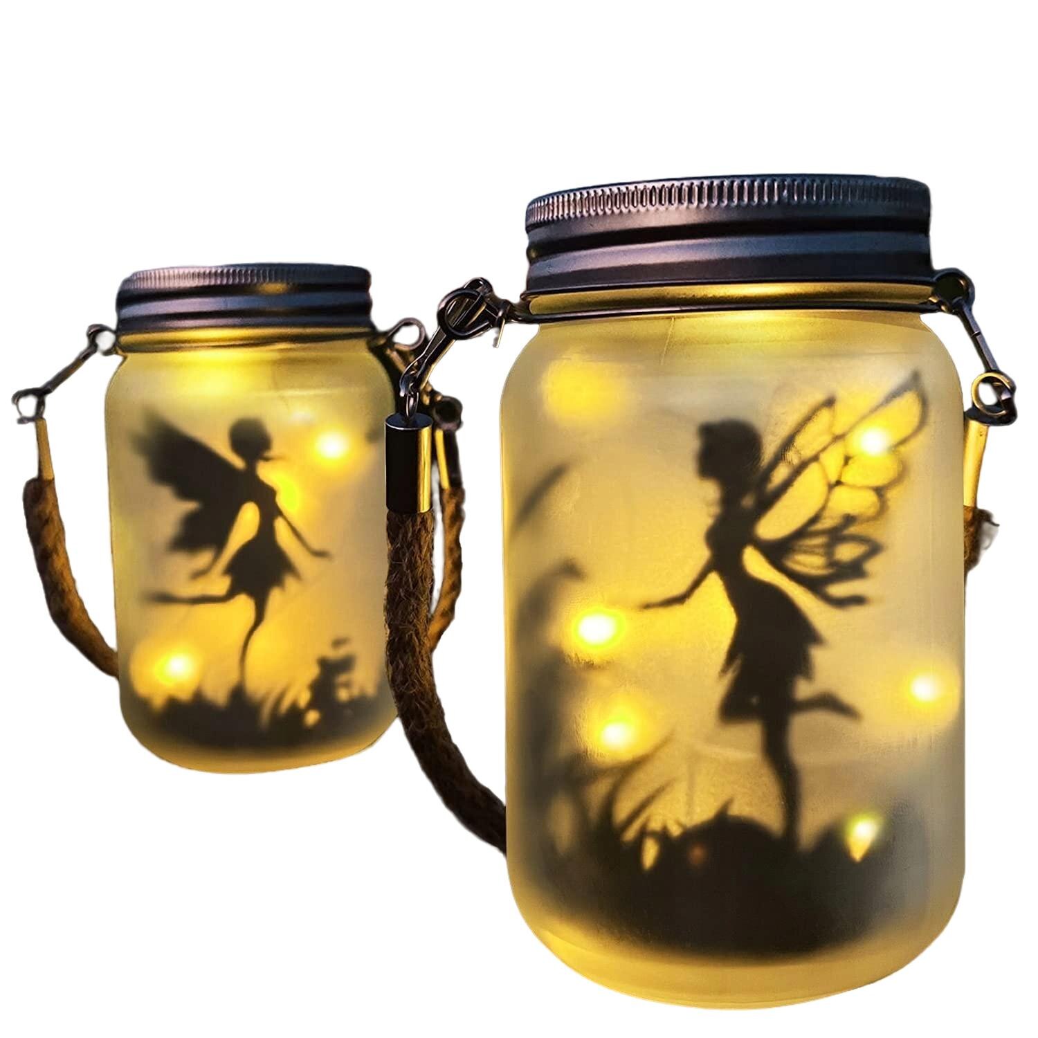 Set 2 borcane decorative stralucitoare, Mostof, LED, Inox - eMAG.ro